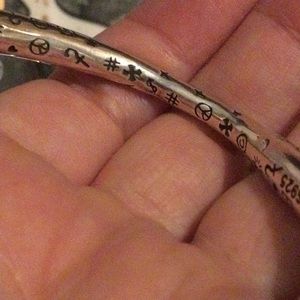 Anthropologie | Jewelry | New Anthro Everyday Symbols Cuff Bracelet 925 ...